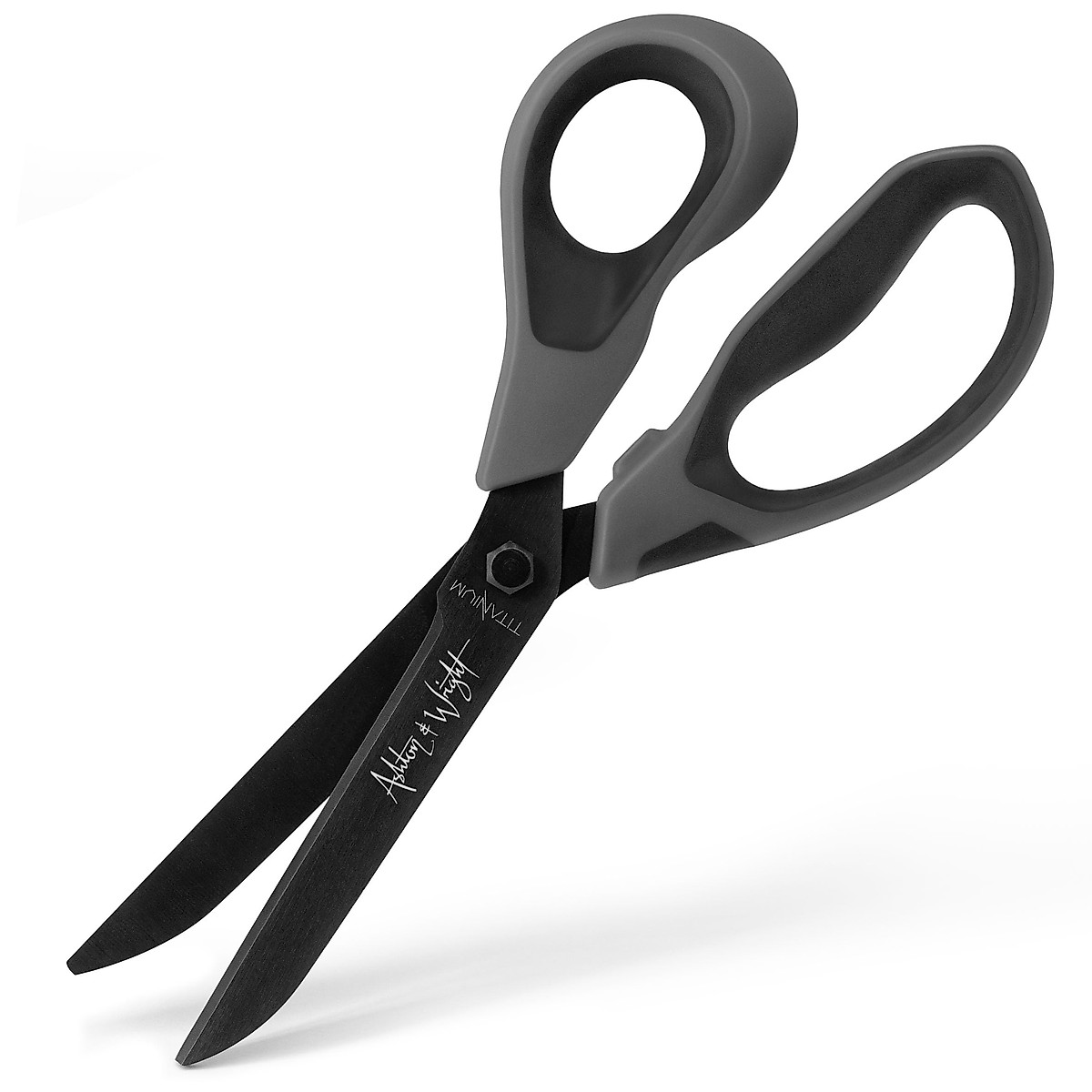 Ashton and Wright - Titanium HD - Heavy Duty Scissors for Office, Home, Kitchen and Craft - 210mm / 8” - Titanium Coated Blades (Gray, Right Handed)