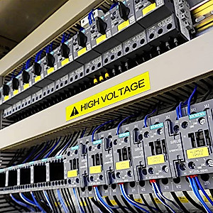 Greateam P Touch Yellow Tape 18mm Replacement for Brother TZe-641 TZe TZ Tape 18mm 0.7Inch Yellow Laminated Label Tape for Brother P-Touch Label Maker PT-D400 PT-D600 PTP700 PT2730 PTE500, 4-PK