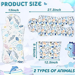 Pinkunn 2 Pcs Gel Car Seat Cooler Pad Summer Chair Ice Cushion Breathable Baby Car Seat Cooling Pad Summer Cooler Seat Cushion Multifunctional Ice Mat for Stroller Baby Dining Chair, Child Safety Seat