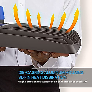 HYPERLITE LED Parking Lot Lights 150W UL Certified IP65 LED Pole Light with Dusk to Dawn Photocell - 5000K 25,500lm Equivalent to 600W HPS/HID- Adjustable Slip Fitter Mounting