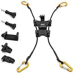 fotoconic Backstop Chain Link Fence Mount Holder Compatible with GoPro, Insta360 One X2, Smart Phones, Mevo Star and Other Action Cameras for Recording Baseball Basketball Softball and Tennis Game