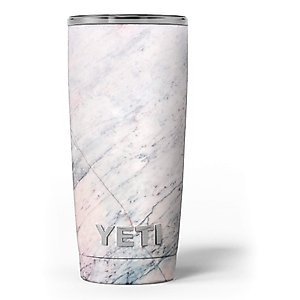 Design Skinz Slate Marble Surface V12 - Skin Decal Vinyl Wrap Kit Compatible with The Yeti Rambler Cooler Tumbler Cups