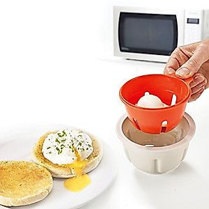 Joseph Joseph M-Cuisine Microwave Egg Poacher, Orange