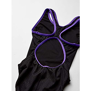 TYR womens Hexa Maxfit Swimsuit, Blk/Purple, 36 US