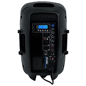 Rockville RPG102K 10" 400W Portable PA System, 2 Channel Mixer, Bluetooth, Includes Mic, Stands, Cables - Perfect for Live Performances, DJs, Karaoke