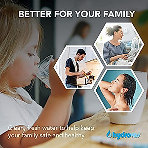 HYDROVOS 4.5 x 10 Inch Large Capacity Whole House Water Filter, NSF 42 Certified 5 Micron Sediment Filtration, Compatible with Whirlpool WHKF-GD25BB Aqua-Pure AP810, AP801 GE GXWH30C GXWH35F GWWH40