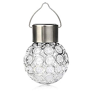 Ball Camping Solar Lights LED Hanging Waterproof Rotatable Garden Outdoor Round LED Light Led Christmas Lights Wire Color Changing