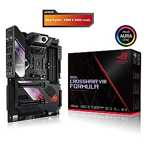 ASUS ROG X570 Crosshair VIII Formula AM4 Zen 3 Ryzen 5000 & 3rd Gen Ryzen ATX Motherboard with PCIe 4.0, on-Board WiFi 6 (802.11Ax), 5 Gbps LAN