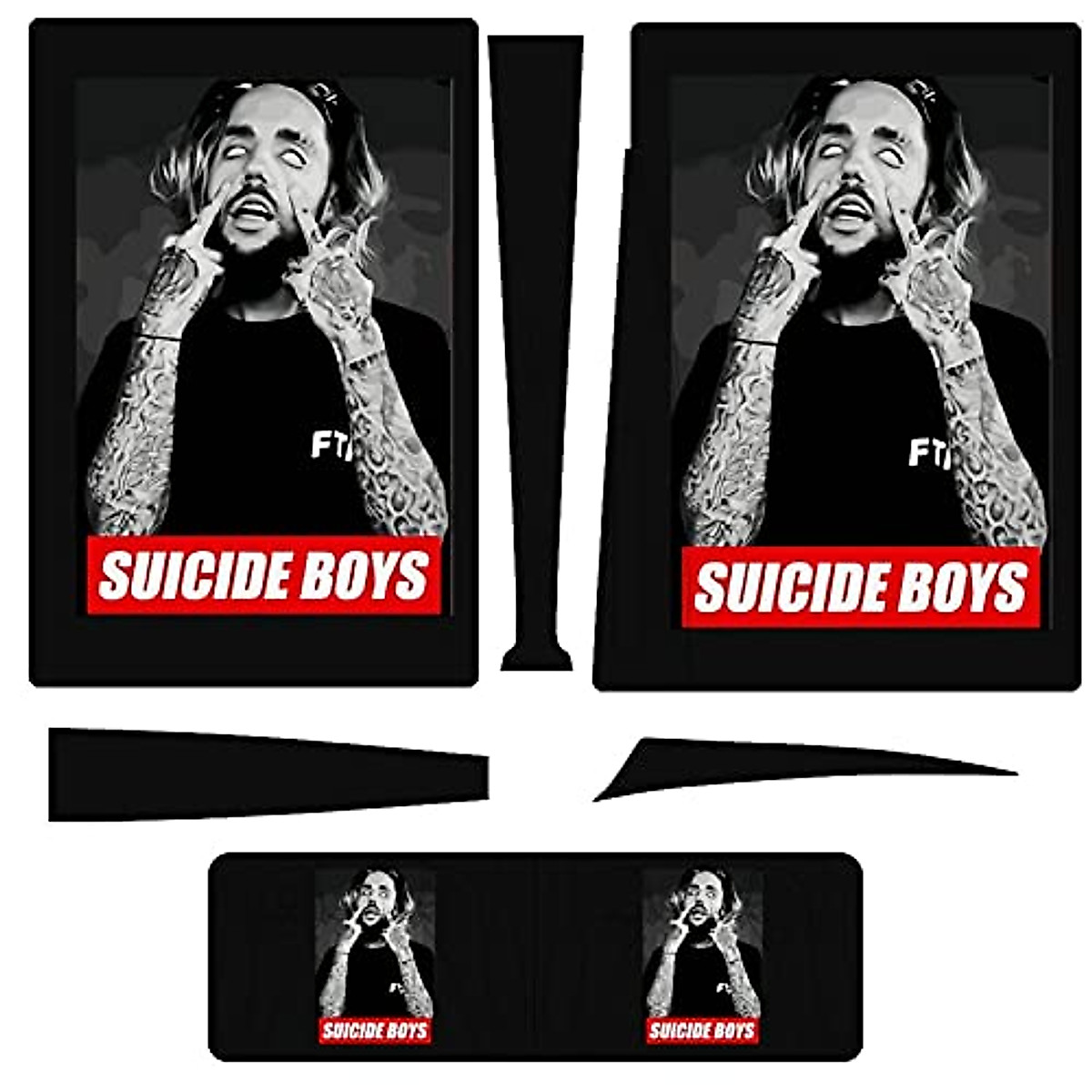 PS5 Skin Sui-cideBoys for Playstation 5 Disc Edition with Console and Dualsense Controller Full Set