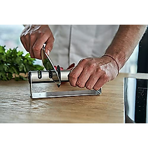 ZWILLING TWINSHARP Duo Stainless Steel Handheld Knife Sharpener, 9.5"