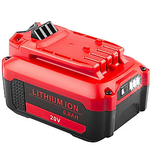 Fancy Buying 20V 6000mAh Lithium Battery Repalcement for Craftsman V20 Lithium Ion Battery CMCB202 CMCB202-2 CMCB204 CMCB204-2 CMCS500B CMCD700C1