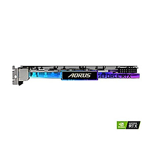 GIGABYTE AORUS GeForce RTX 3080 Xtreme WATERFORCE WB 10G (REV 2.0) Graphics Card, Water Block Cooling System, LHR, 10GB 320-bit GDDR6X, GV-N3080AORUSX WB-10GD REV2.0 Video Card