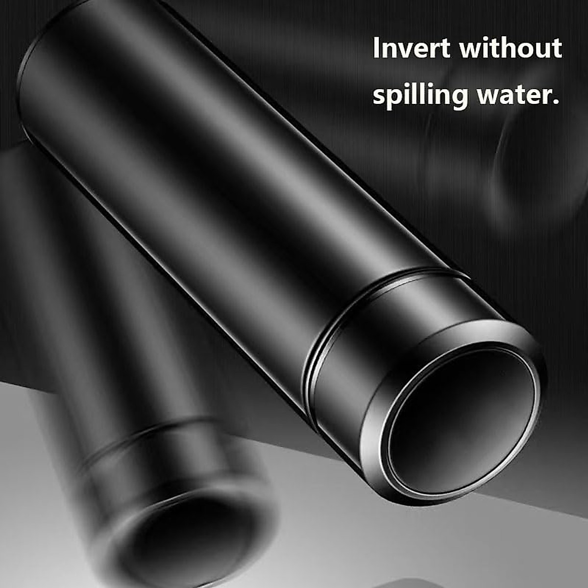 MADASD Insulated Coffee Cup for Tesla Model Y,Insulated Coffee Tumbler Stainless Steel to Go for Hot/Ice Coffee Tea with Seal Lid nsulated Beverage Containers,Black