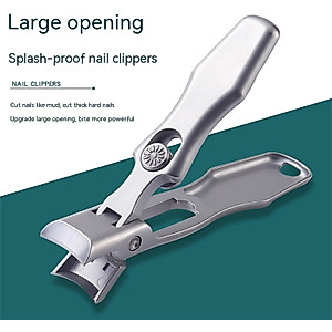 Gloniawor Nail Clippers, Dotmalls Nail Clipper, Cumulus Nail Clipper with Catcher, Ultra Sharp Sturdy Fingernail and Toenail Clipper Cutters, Slanted Nail Clippers