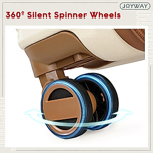 Joyway Luggage 3 Piece Luggage Sets Hardside Expandable Carry On Suitcase Set with Spinner Wheel, Lightweight Rolling Suitcase with TSA Lock