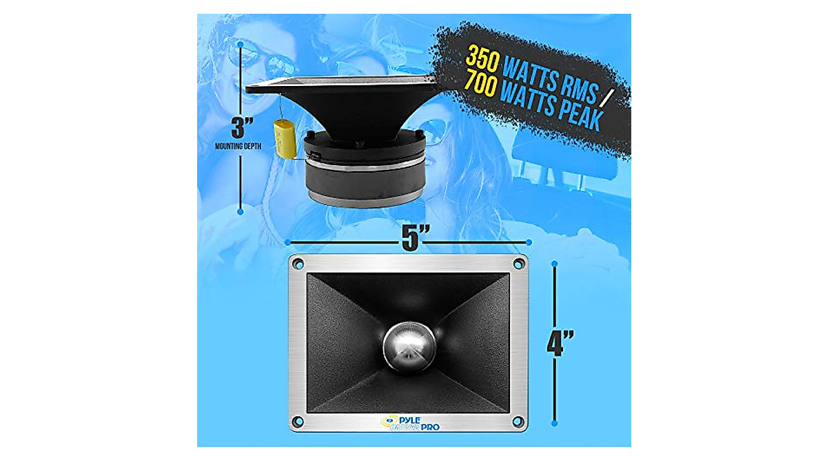 Pyle 2 Inch Car Speaker Tweeter - Heavy Duty 700 Watt High Power Super ...