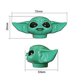 2022 New Baby Y-oda Toothpaste Topper G-rogu Toothpaste Cap The Mandalorian Y-oda Baby Toothpaste Dispenser for Kids, Star Wars Fans Gift Box
