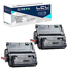 LCL Compatible Toner Cartridge Replacement for HP 42X Q5942X 20K 4250 4250n 4250dtn 4250tn 4250dtnsl 4350 4350n 4350tn 4350dtn (2-Pack Black)