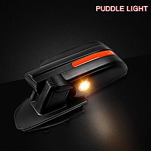 FEIPARTS Tow Mirrors Towing Mirrors Fit for 2004-2014 for Ford for F-150 Series Truck Pickup Towing Mirrors with Left Right Side Power Control Heated Turn Signal Puddle Light with Black Housing