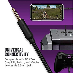 Cooler Master MH630 Gaming Headset with Hi-Fi Sound, Omnidirectional Boom Mic, Durable Aluminum Frame, Detachable Omni-Directional Boom Mic, PC/Console/Mobile Connectivity (MH-630)