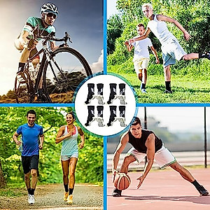 Jspupifip 4 Pair Grip Socks, Soccer Grip Socks Men Speed Ankle Anti Slip Football Sock for Women Girls Boys Youth Teen Kids(Black)