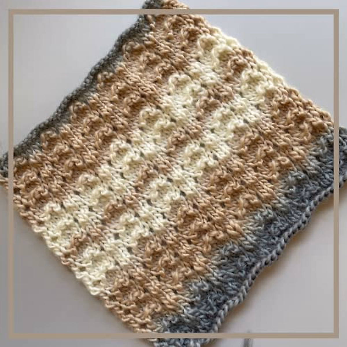 Wool Wonders Variegated Ombre Medium Heavy Worsted/Aran Weight #4 Yarn, 30% Australian Wool and 70% Acrylic, 4 Skeins, 400g/640yds (Neutral Beige)