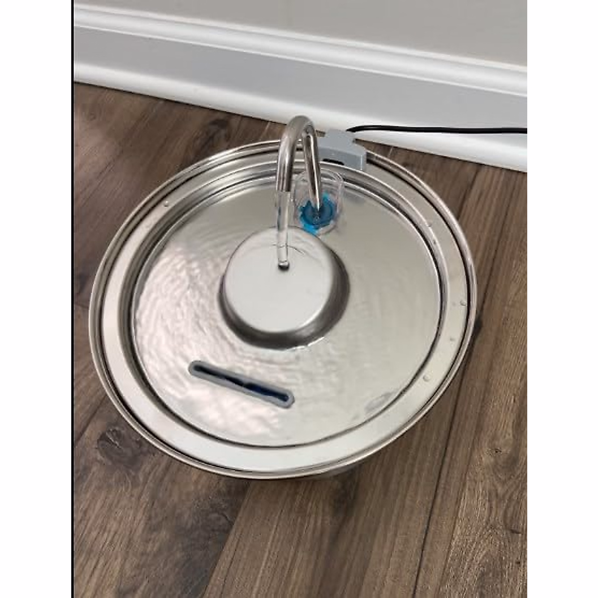 KOOGMOON Cat Water Fountain Stainless Steel, 108oz/3.2L Automatic Cat Fountain, Multi-Filtration, Easy to Clean, Ultra Silent Dog Water Dispenser for Cats, Dogs and Other Pets