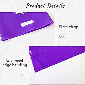 Cihomia 50-500pcs Custom Merchandise Bag with Die Cut Handle Personalized Party Gift Retail Bags (8 * 10.5 Inch)