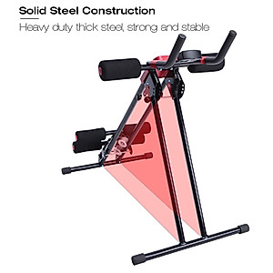 PRODCA Straight Linear Type Powerful Private Fitness Club Abdomen Exerciser Black