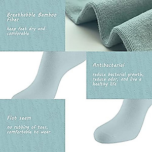 Women Thin Socks Rayon Bamboo Ankle Silky Quarter Anti Odor Casual Summer Socks 6 Pairs (US, Numeric, 8, 11, Regular, Regular, Assorted 4)