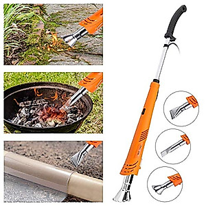 Electric Weed Burner, 1500W Weed Burner, Electric Weed Torch Up to 700℃, Environmental Friendly Weed Burner Torch with 3 Nozzles and 3M Cable, Portable Weed Torche for Garden, Patio, Drivewa