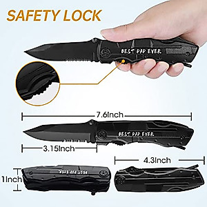 Gift For Dad, Multitool Pocket Knife, Cool Gadgets For Men, Christmas Birthday Gifts For Men Him Dad, Grandpa Fathers Gift Day From Wife Son Daughter.