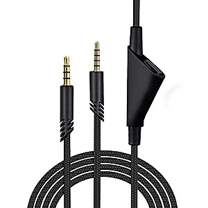 gozahad Astro A10 Cable Cord Adapter Replacement with Volume Control - Also Works with A40 &A40TR Gaming Headsets Xbox one ps4 Controller 2.0Meter (Without Inline Mute)