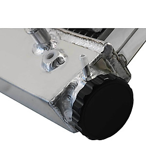 Cubauto All Aluminum Radiator Fan for 1967-1972 70 Chevy Gmc Blazer C/K Series C10 C20 C30 K10 K20 K25 Pickup Trucks Suburban Van 3 Row Core Radiator with Shroud Fan Relay