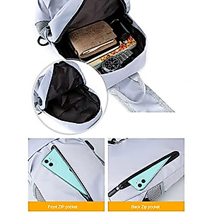 chinatera Small Crossbody Sling Bags for Men Chest Shoulder Bag Casual Backpack with Charger for Outdoor Travel (Grey)