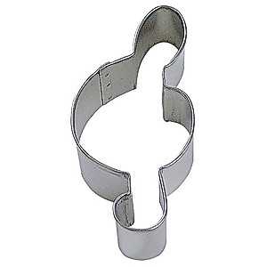 R&M G Clef 4.25" Cookie Cutter in Durable, Economical, Tinplated Steel
