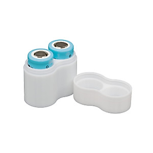 Protect Your Power - Slimline 18350 Battery Case, Soft Durable Material - Pack of 2 (Holds 2 Batteries)