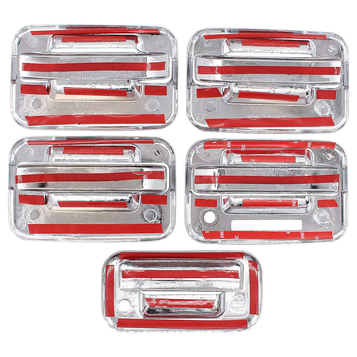 NewYall Chrome Exterior Door Handle Cover with Keypad and Tailgate Cover for Ford F-150 2004-2014 Outer Front Rear Left Driver Right Passenger Side