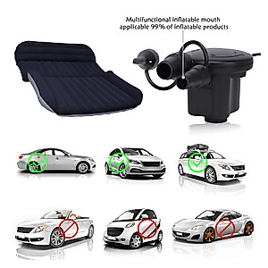 DTOWER SUV Air Mattress, Car Inflatable Mattress Thickened Car Air Bed Portable Camping Outdoor Mattress with Air Pump Home Air Mattress for Outdoor Camping Travel, Flocking Surface, Fast Inflation