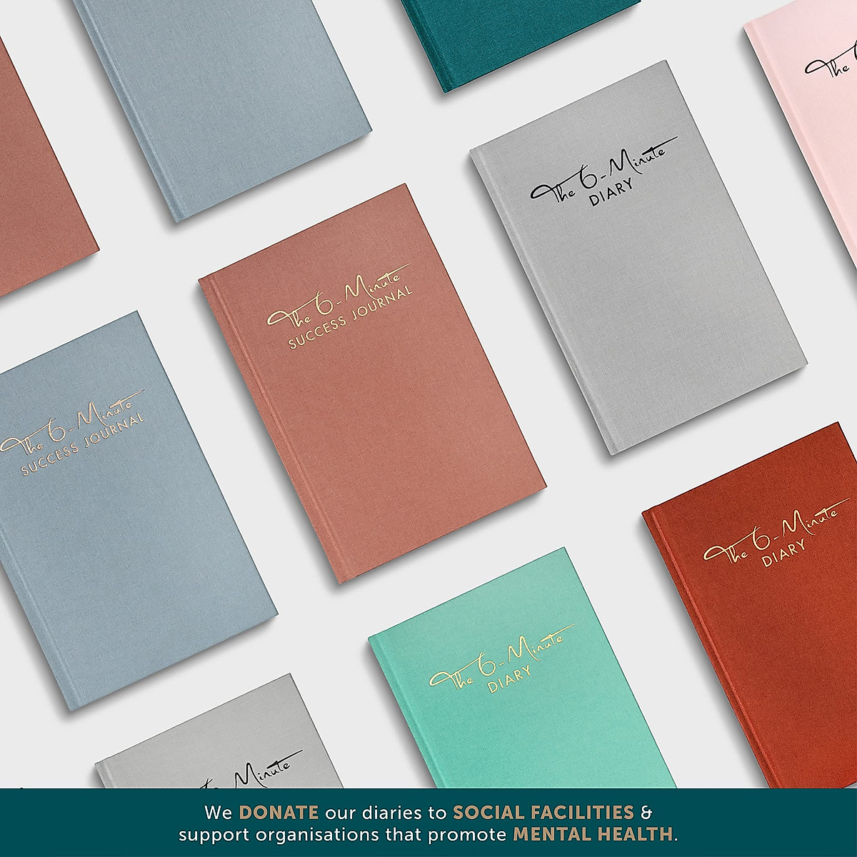 The 6-Minute Diary - Gratitude Journal with prompts - 3 million users - Self Care Journal for more Happiness & Mindfulness - 5 to 6 Minutes a day - guided Daily Journal for Women and Men (pink)