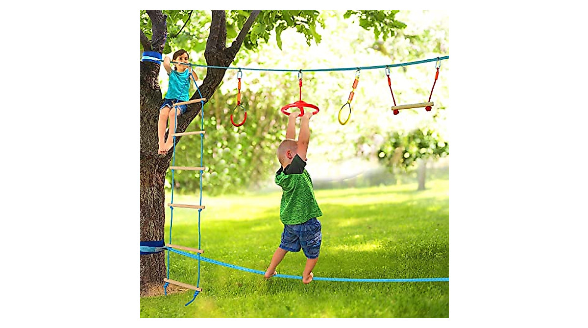 Gardtech Ninja Wheel - Fun Obstacle Course Swing Wheel