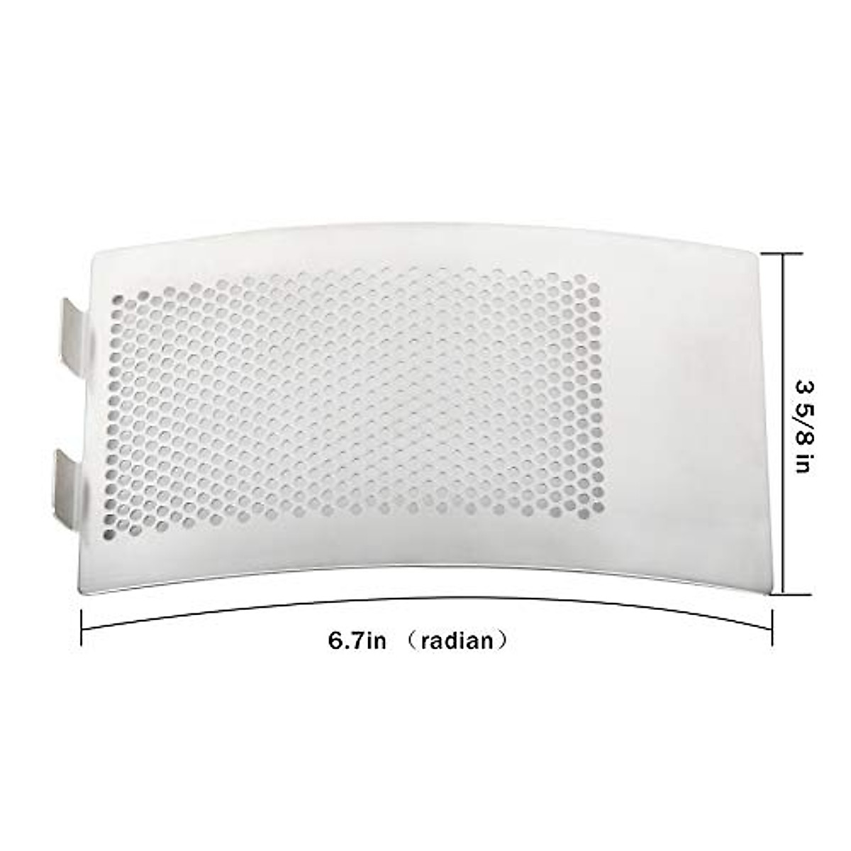 Dracarys Metal Punched XLarge Big Green Egg Mesh Screen Panel,Big Green Egg Parts Stainless Steel Draft Door Mesh Vent Screen BGE Grill Replacement Green Egg Accessories Fits XLarge Big Green Egg