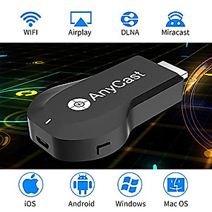 4K&1080P Wireless HDMI Display Adapter,iPhone Ipad Miracast Dongle for TV,Upgraded Toneseas Streaming Receiver,MacBook Laptop Samsung LG Android Phone,Birthday Business Education Gift