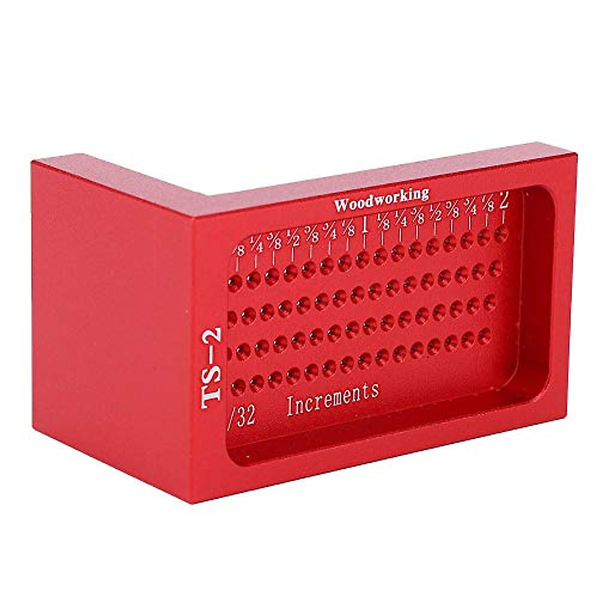 YWBL-WH TS-2 Woodworking Cross Calibration Ruler, British System T Type Scribing Marking Gauge Linear Measurement Tool
