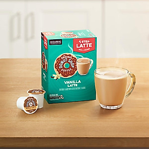 The Original Donut Shop Vanilla Latte, Single-Serve Keurig K-Cup Pods, Flavored Coffee, 20 Count