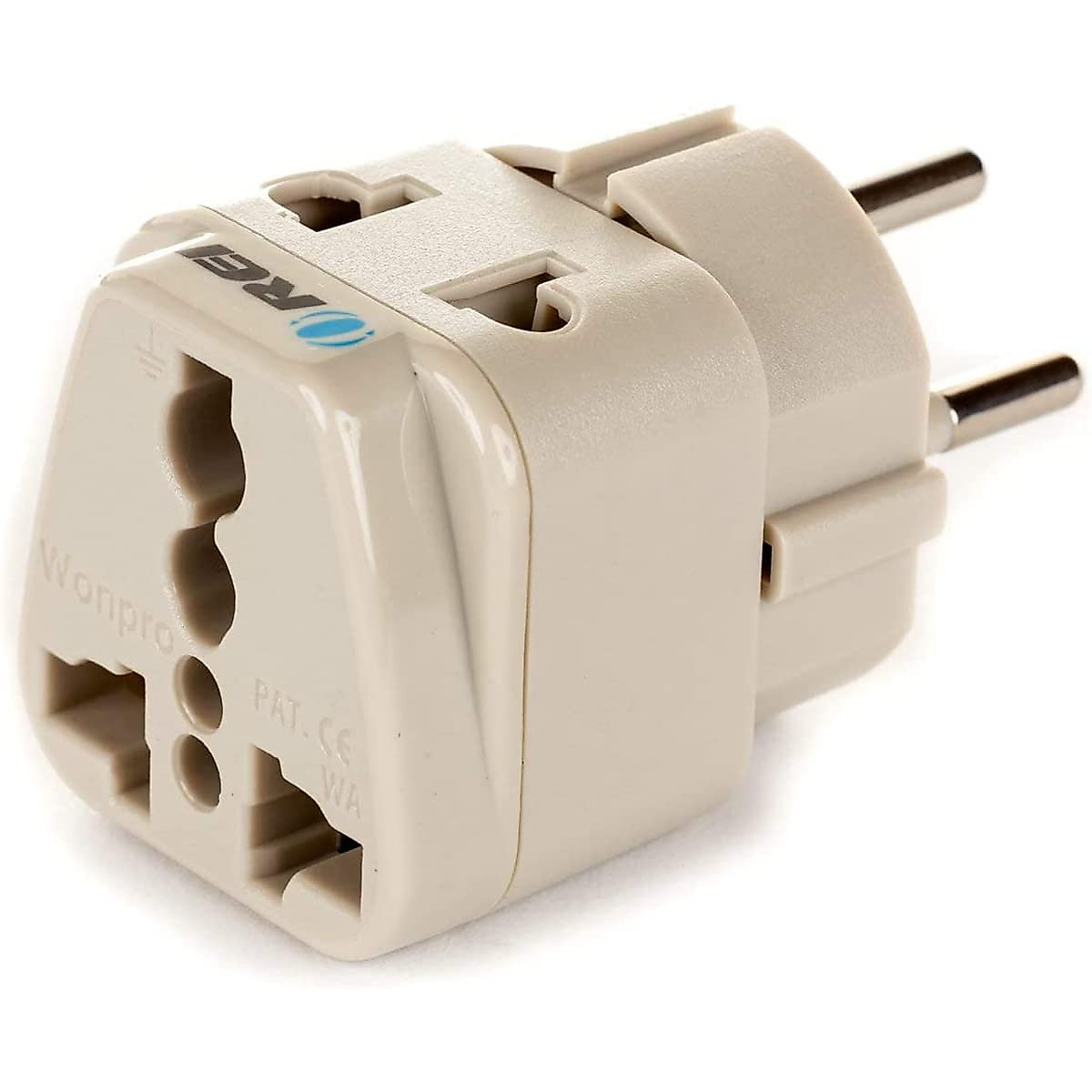 OREI USA to Israel, Gaza, Palestine & More (Type H) Travel Adapter Plug - 2 in 1 - CE Certified - RoHS Compliant - 2 Pack - White Color (DB-14-2PK)