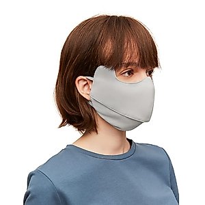 OHGOLF Sun Protection Face Cover UPF 50+ Anti-UV Women Mask Protection Breathable Face Covering SLN3M308D Light Grey