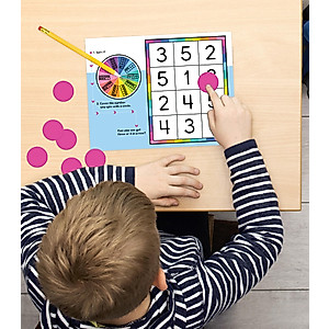 Carson Dellosa Edu-Clings Silicone Center Ten Frame Manipulative—Grades K-1 Dry-Erase Mats and Math Manipulatives for Addition, Subtraction, Place Value Learning (22 pc)