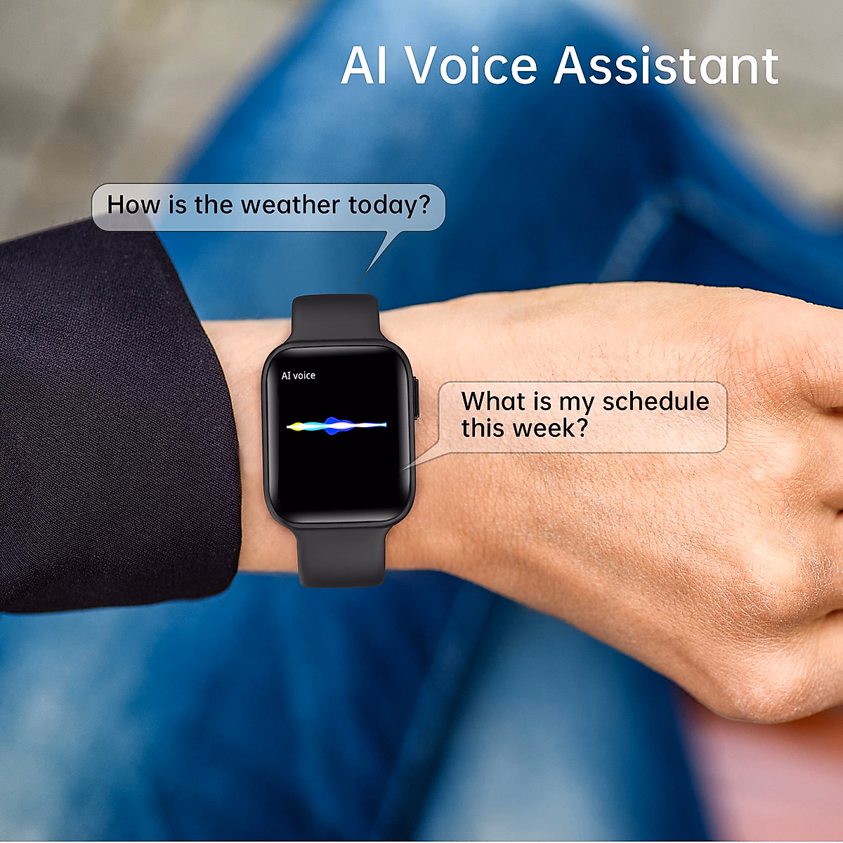 BRIBEJAT Smart Watch for Men Women (Answer/Make Call), HD 1.75" Zinc Alloy Case Smartwatch, Waterproof Fitness Tracker Pedometer SpO2/Heart Rate/Sleep Monitor, Compatible with iPhone Android Phone