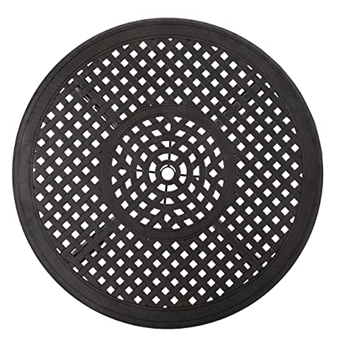 Christopher Knight Home Alfresco Outdoor Cast Aluminum Circular Dining Table, Bronze